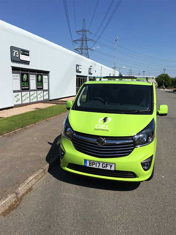 Funky New CEL Electrical Vans Out On The Road - CEL ELECTRICAL - Birmingham